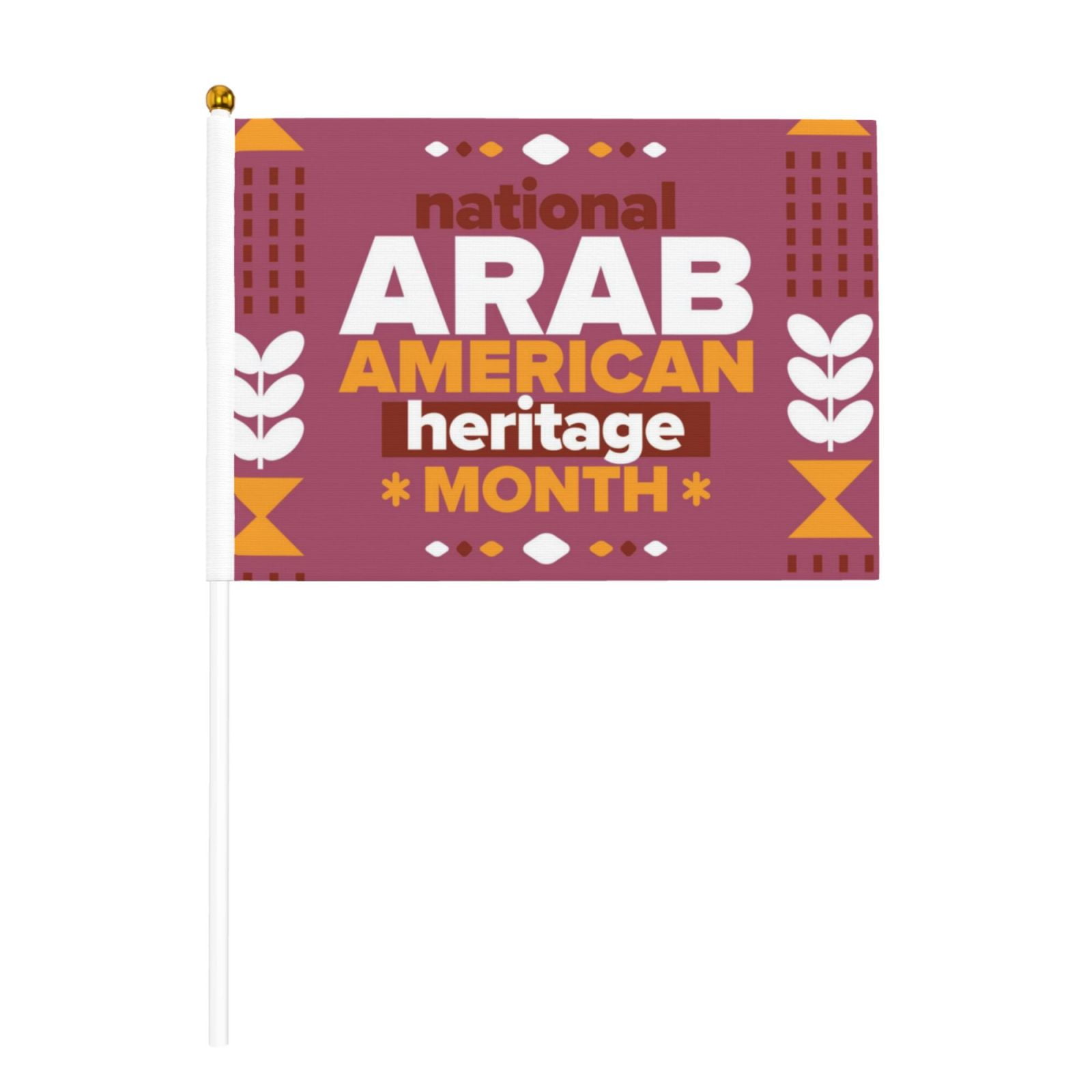 National Arab American Heritage Month Flag Small Mini Hand Held Flags ...