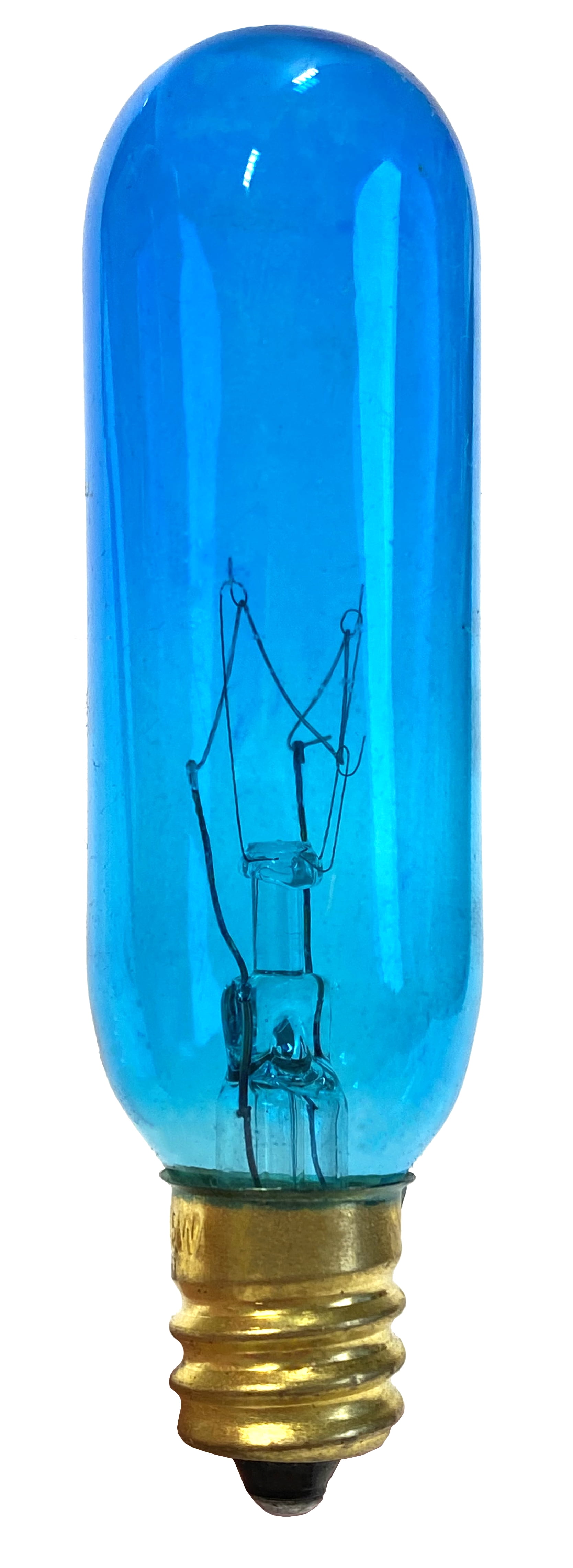 National Artcraft® 15 Watt Transparent Blue Tube Candelabra Base Light ...