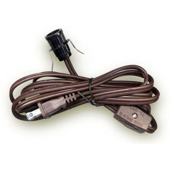 National Artcraft® 4' Heavy-Duty Lamp Cord Set with Socket and On/Off ...