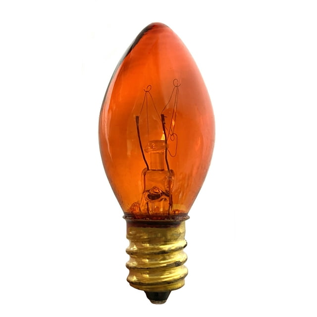 National Artcraft® 5 Watt Transparent Amber Light Bulb with Candelabra ...