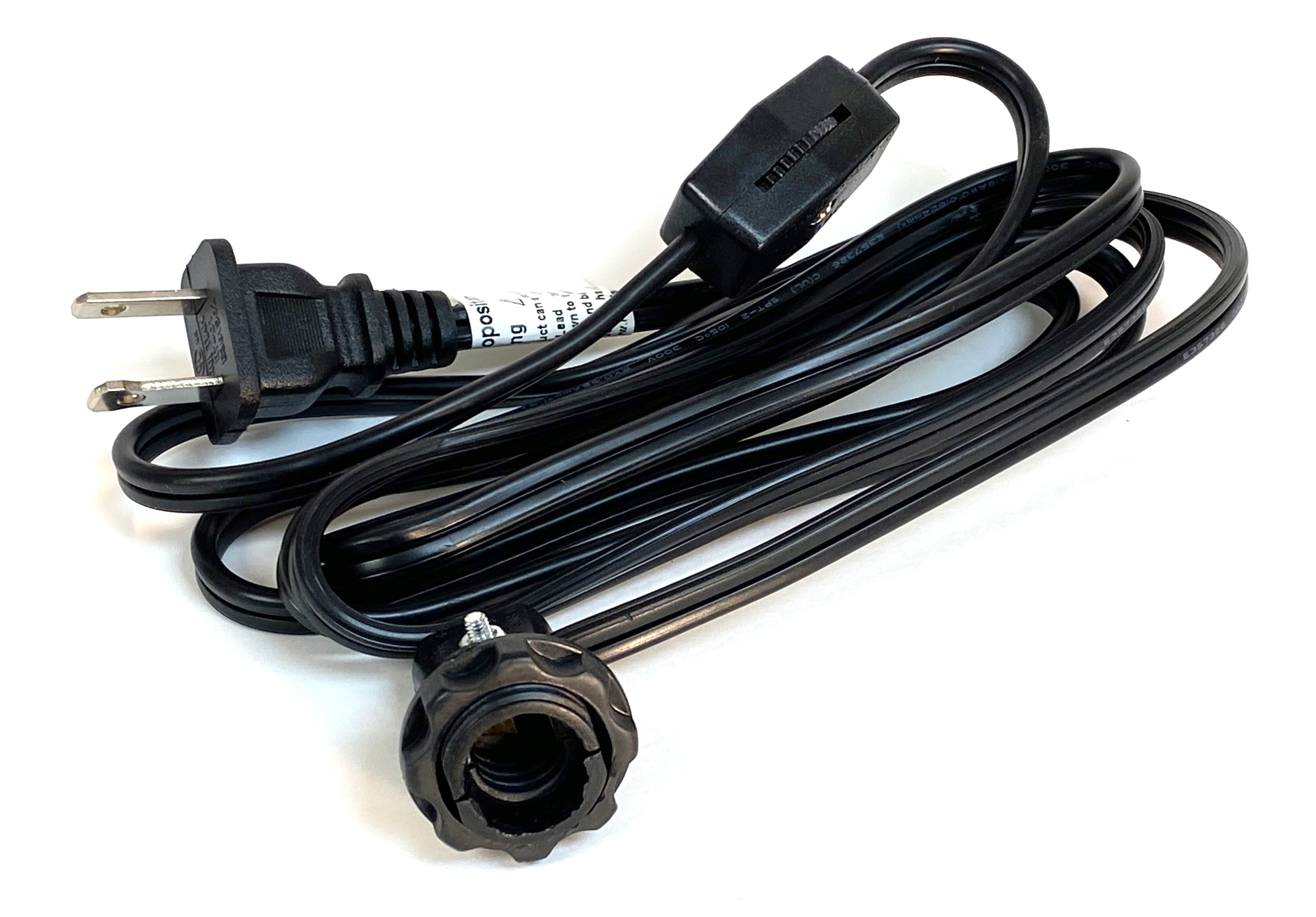 National Artcraft® 6' Lamp Cord Set with Candelabra Socket and Screw-On ...