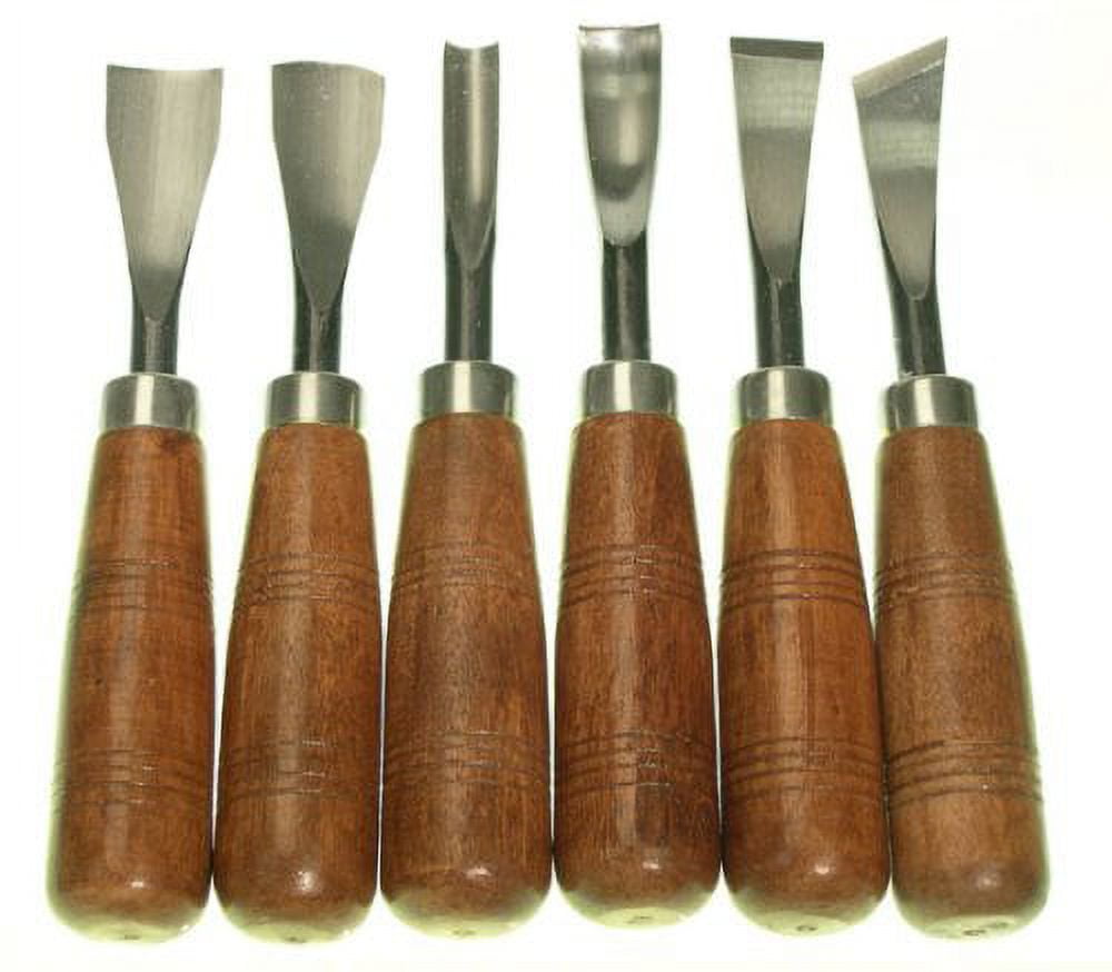 National Artcraft® 6-Piece Heavy-Duty Wood Carvers Tool Set With Carbon ...
