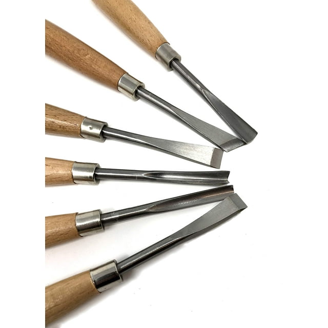 National Artcraft® 6-Piece Straight Handle Wood Carving Tool Set with ...