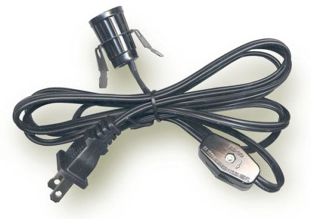 National Artcraft® 6' Replacement Lamp Cord with Clip-in Candelabra ...