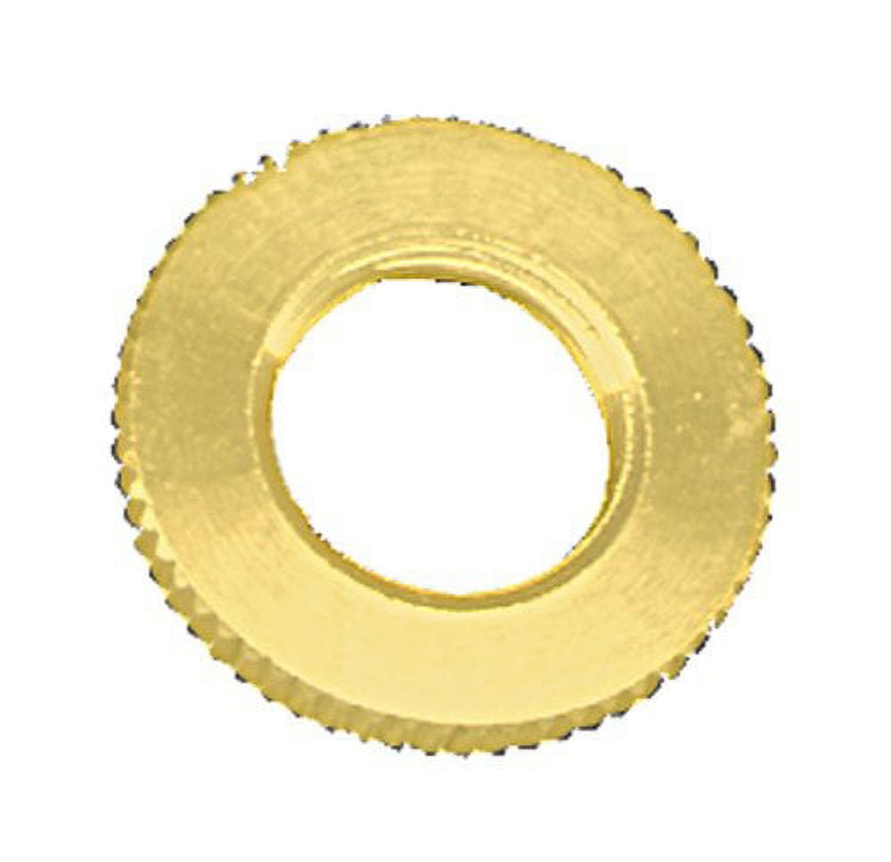 National Artcraft Brass Knurled Round Locknut Fits 1/8IP Standard Lamp ...