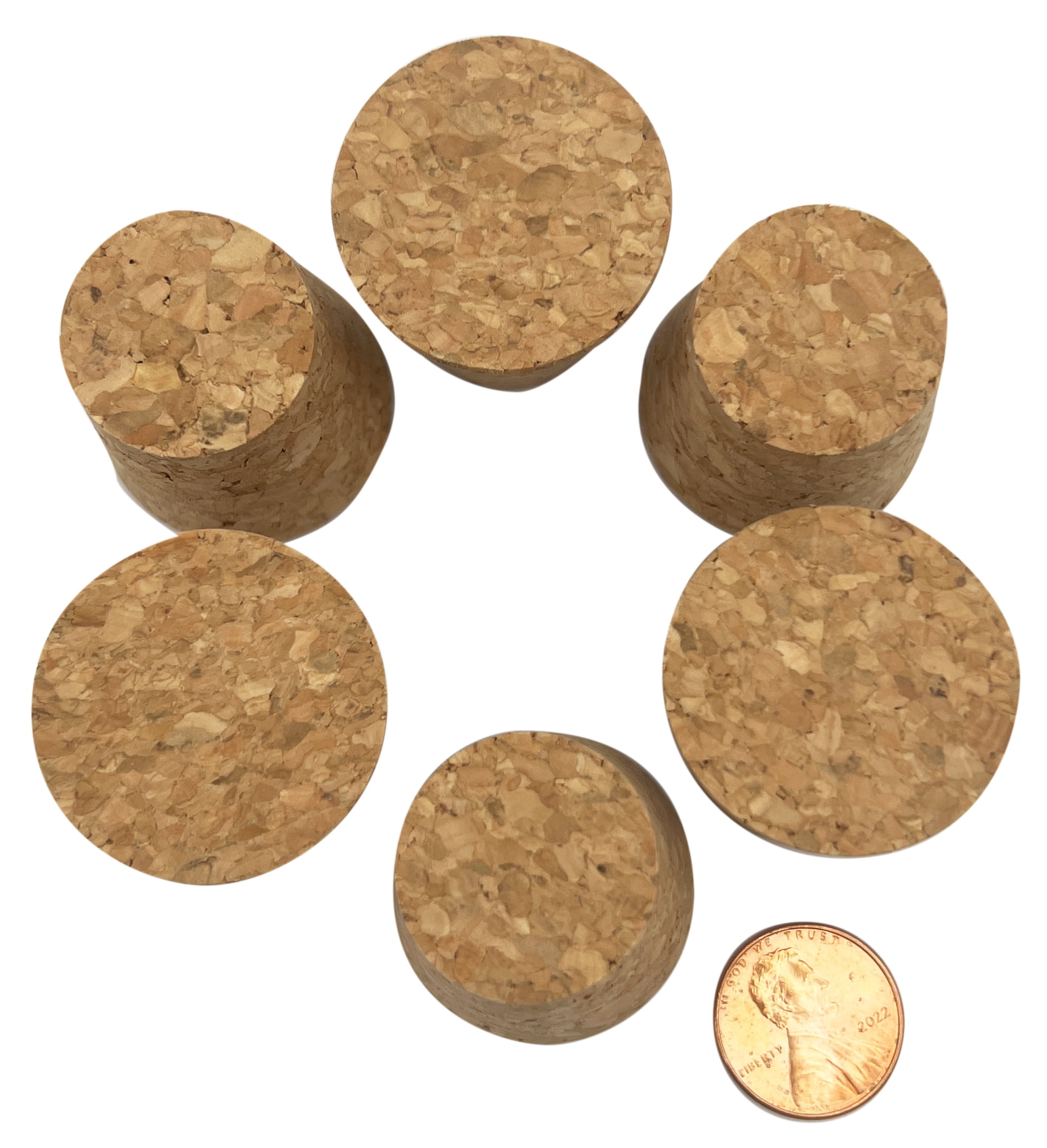 National Artcraft Composition Cork Stoppers with Tapered 1-1/4" Top and ...