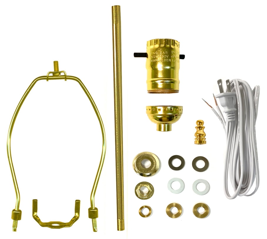 National Artcraft Easy Lamp Making Kit With Shade Harp, Straight Pipe ...