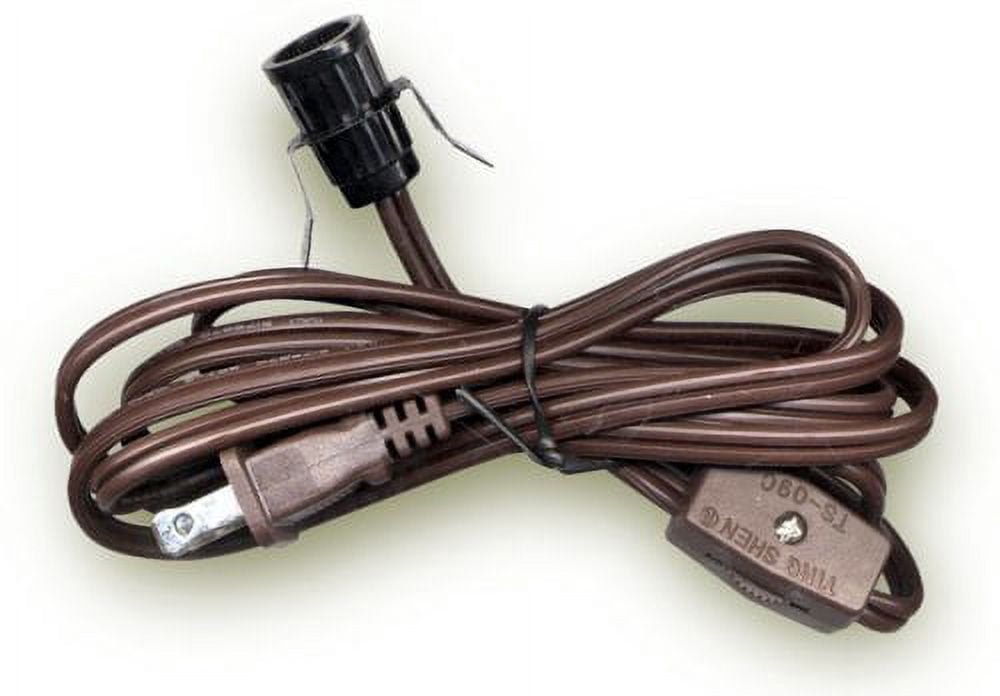 National Artcraft Lamp Cord Set with Clip-in Socket, Switch and Plug ...