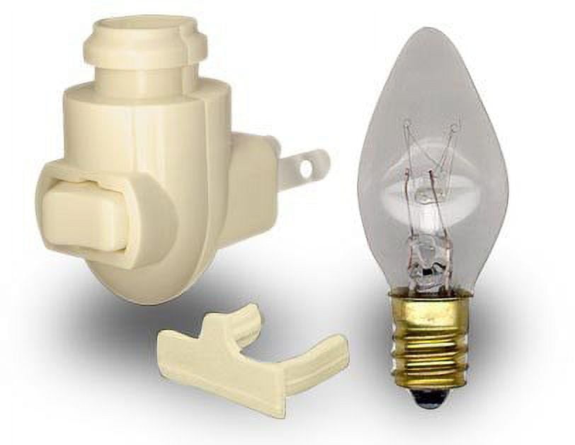 National Artcraft® Ivory Night Light Kit - Includes 4 Watt Clear Bulb ...