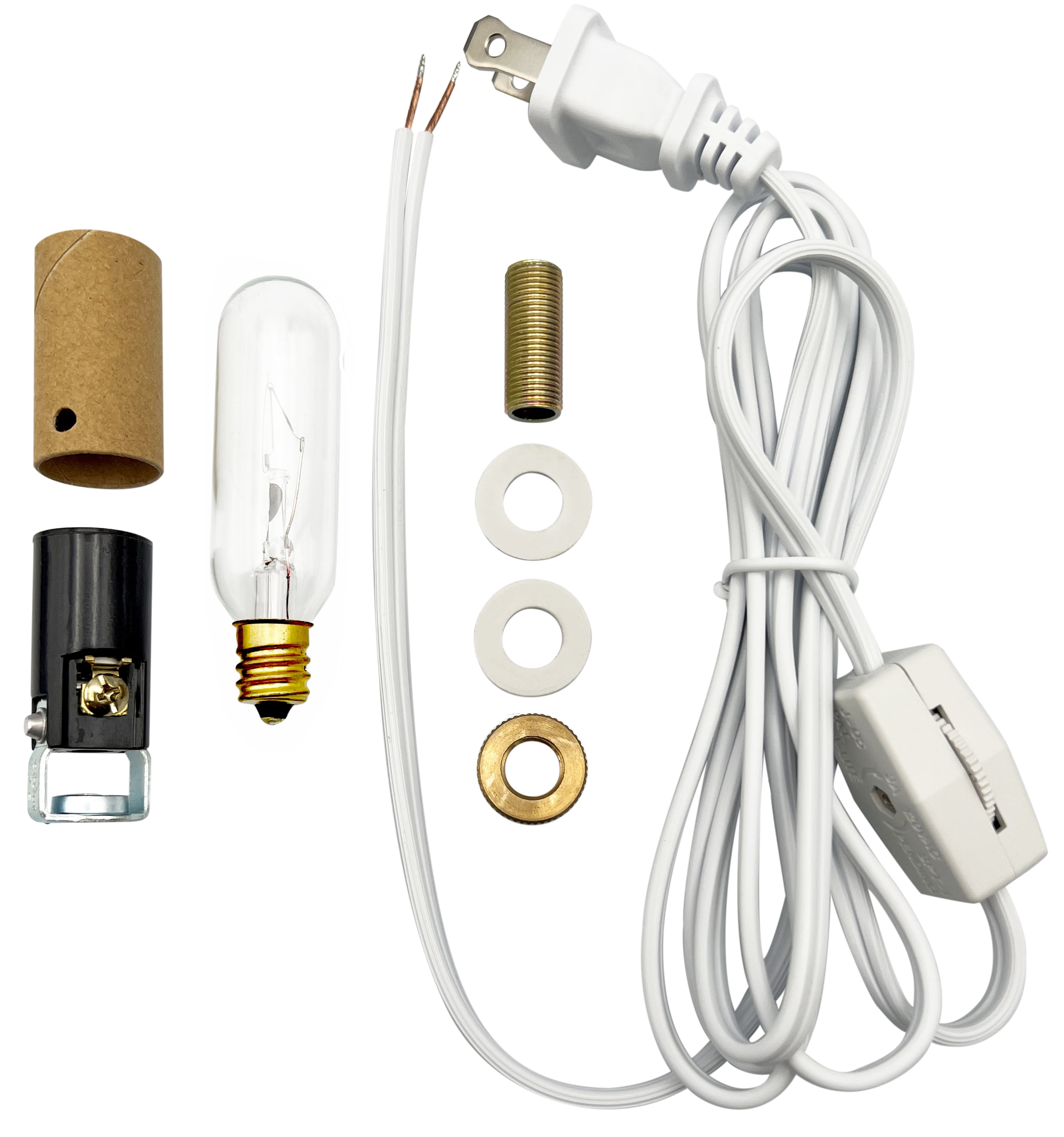 National Artcraft® Lighting Kit with Candelabra Size Socket and 25 Watt ...