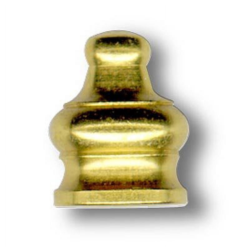 National Artcraft Metal Finial Cap For Lamp Pipe Has a Bright Brass ...