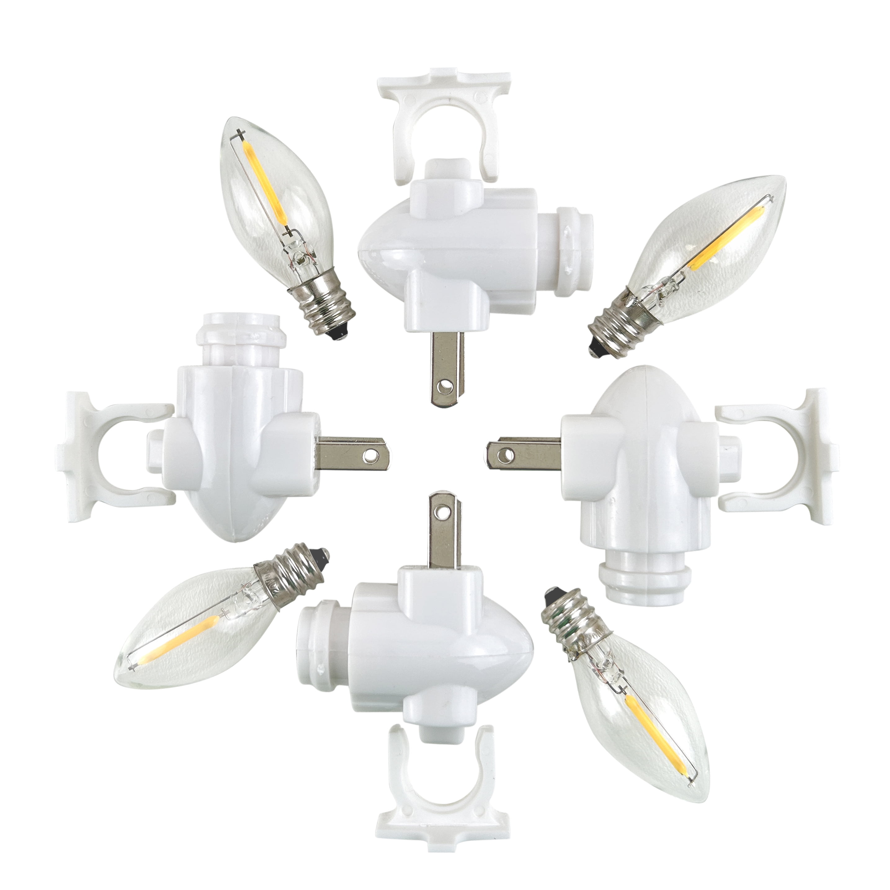 National Artcraft® White Plug-In LED Night Light Kit with Manual On/Off ...