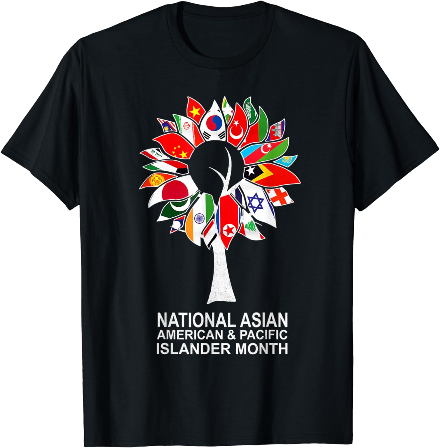 National Asian American Pacific Islander Heritage Month Tree T-Shirt ...