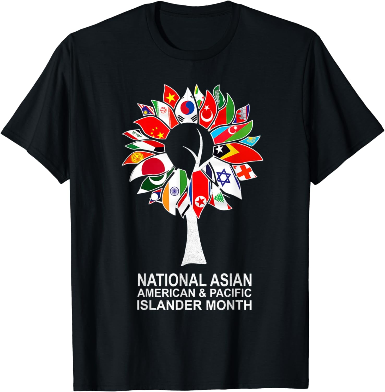 National Asian American Pacific Islander Heritage Month Tree T-Shirt ...