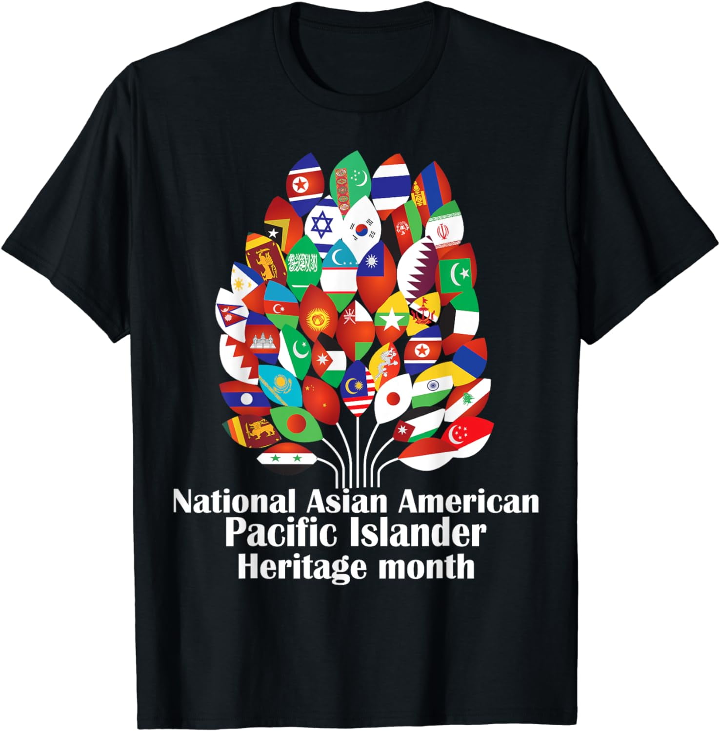 National Asian American Pacific Islander Heritage Month tree T-Shirt ...