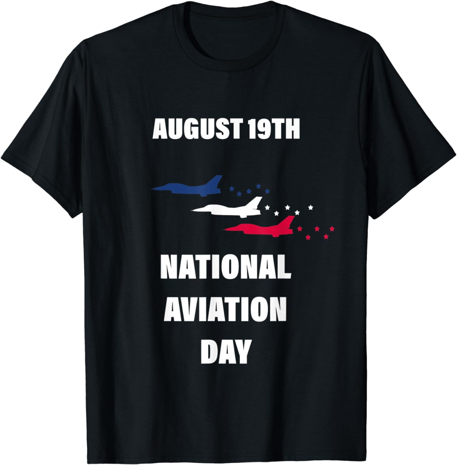 National Aviation Day Fighter Jet Plane Design T-Shirt - Walmart.com