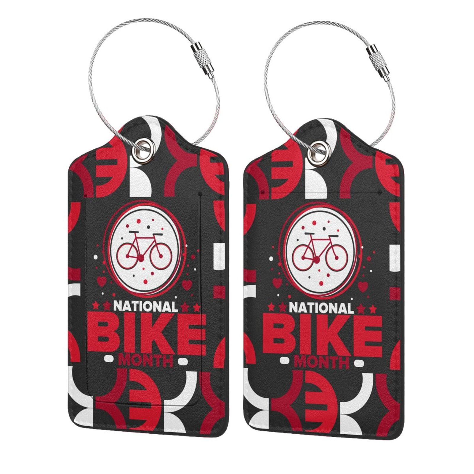 National Bike Month Luggage Tags for Suitcase Tags Identifiers with ...