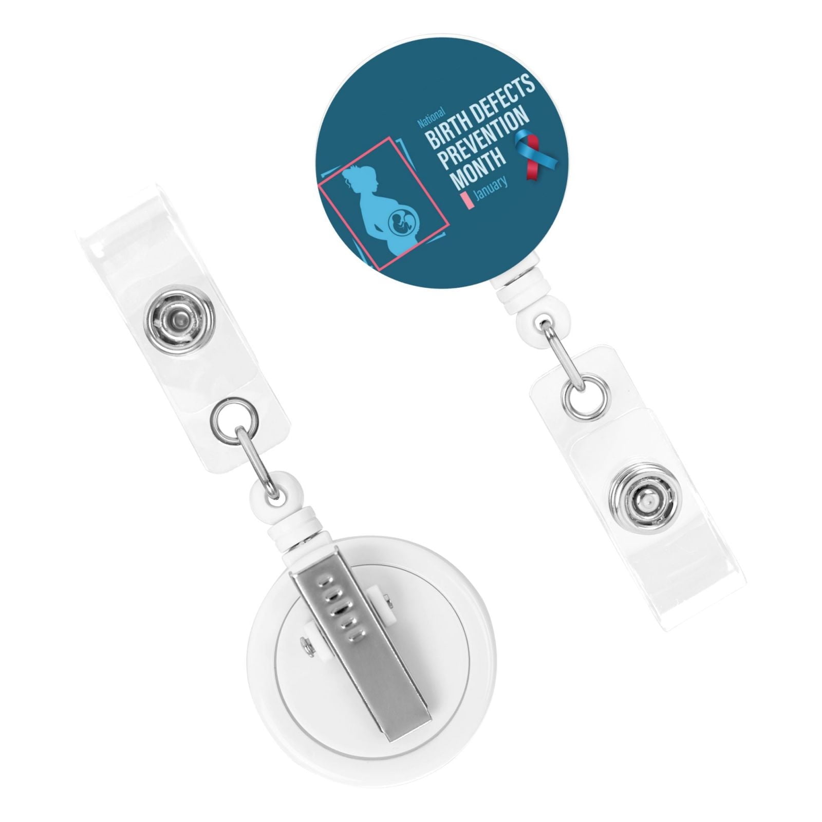National Birth Defects Awareness Month Badge Reel Retractable Badge ...