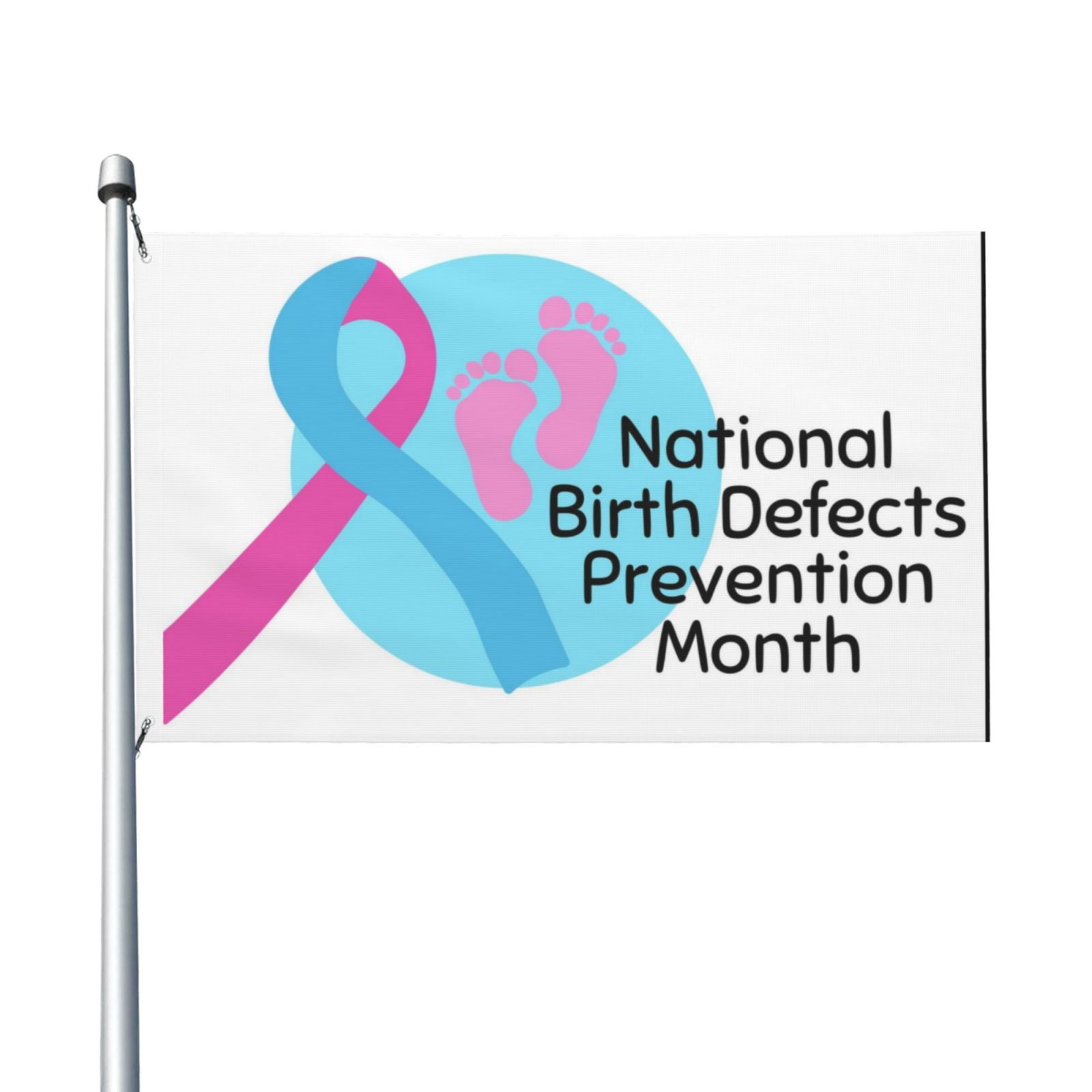 National Birth Defects Awareness Month Flag Banner 3*5 Ft Double Sided ...