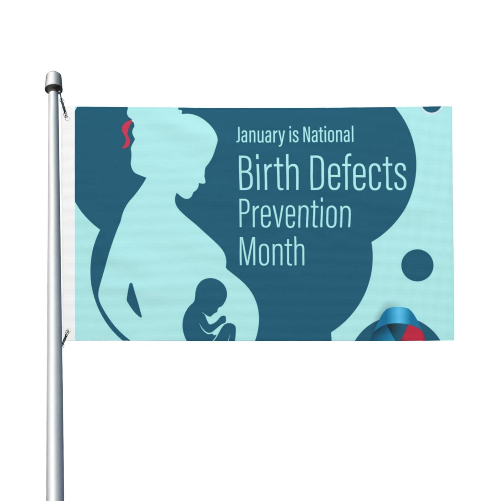 National Birth Defects Awareness Month Flag Banner 3*5 Ft Double Sided ...