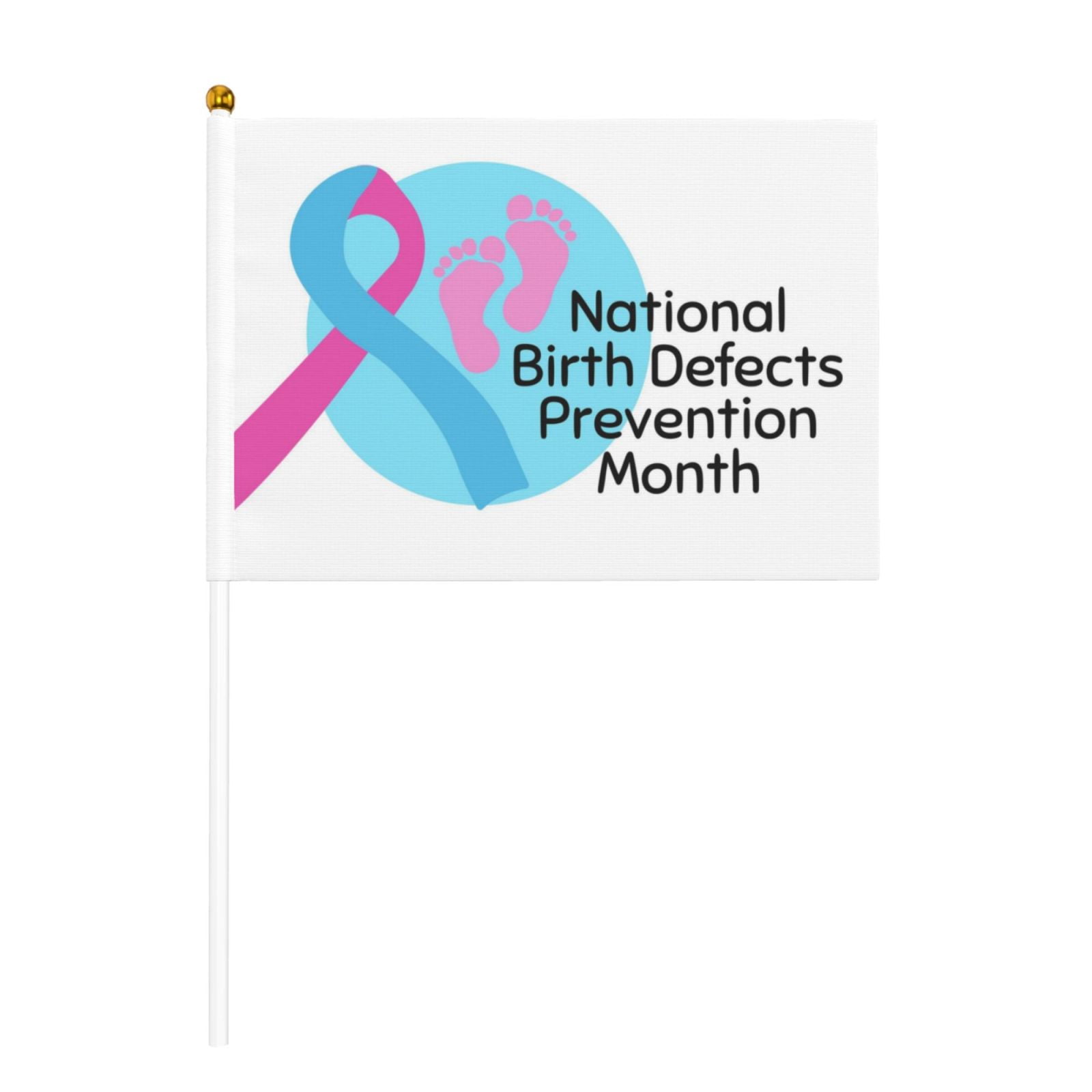 National Birth Defects Awareness Month Flag Small Mini Hand Held Flags ...