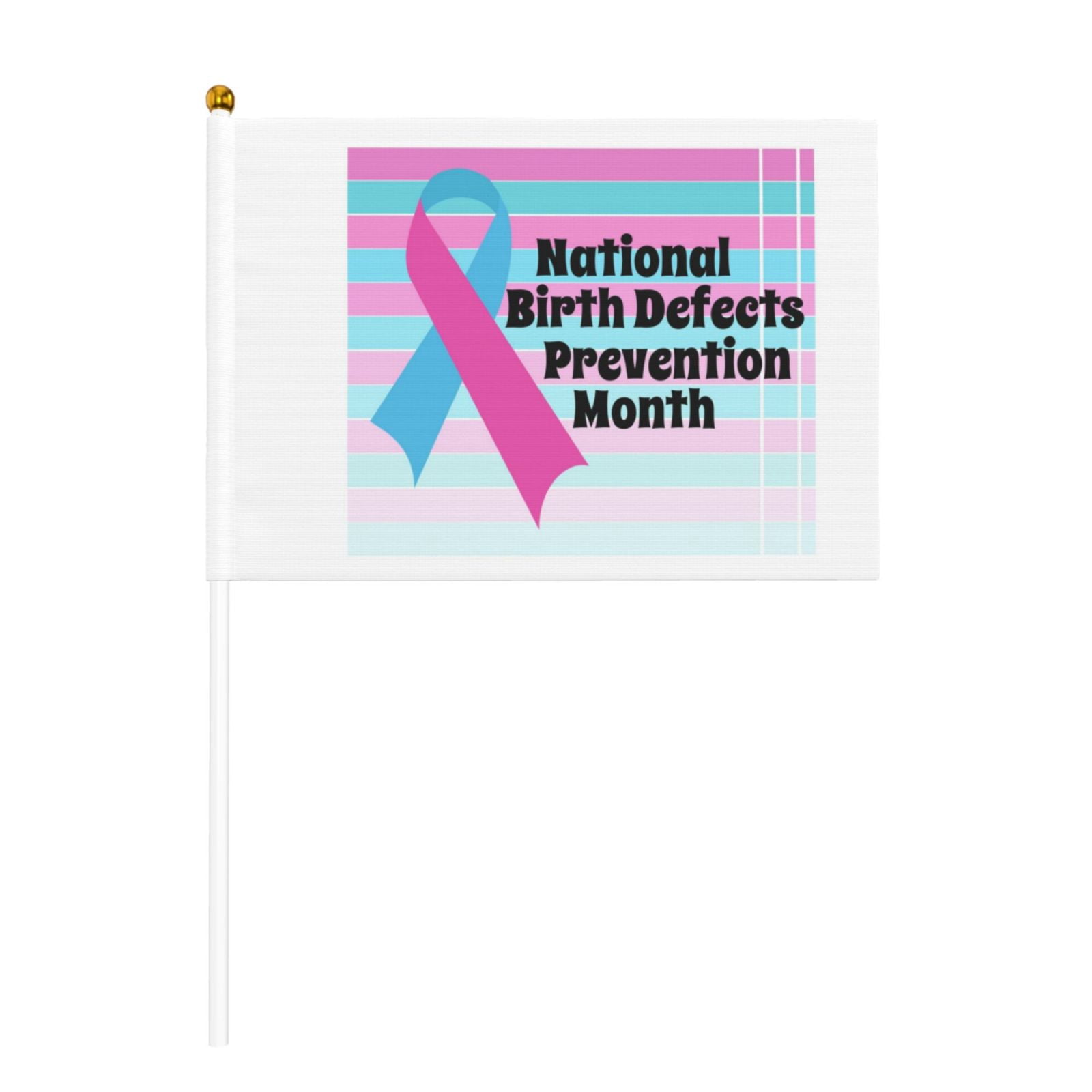 National Birth Defects Awareness Month Flag Small Mini Hand Held Flags ...