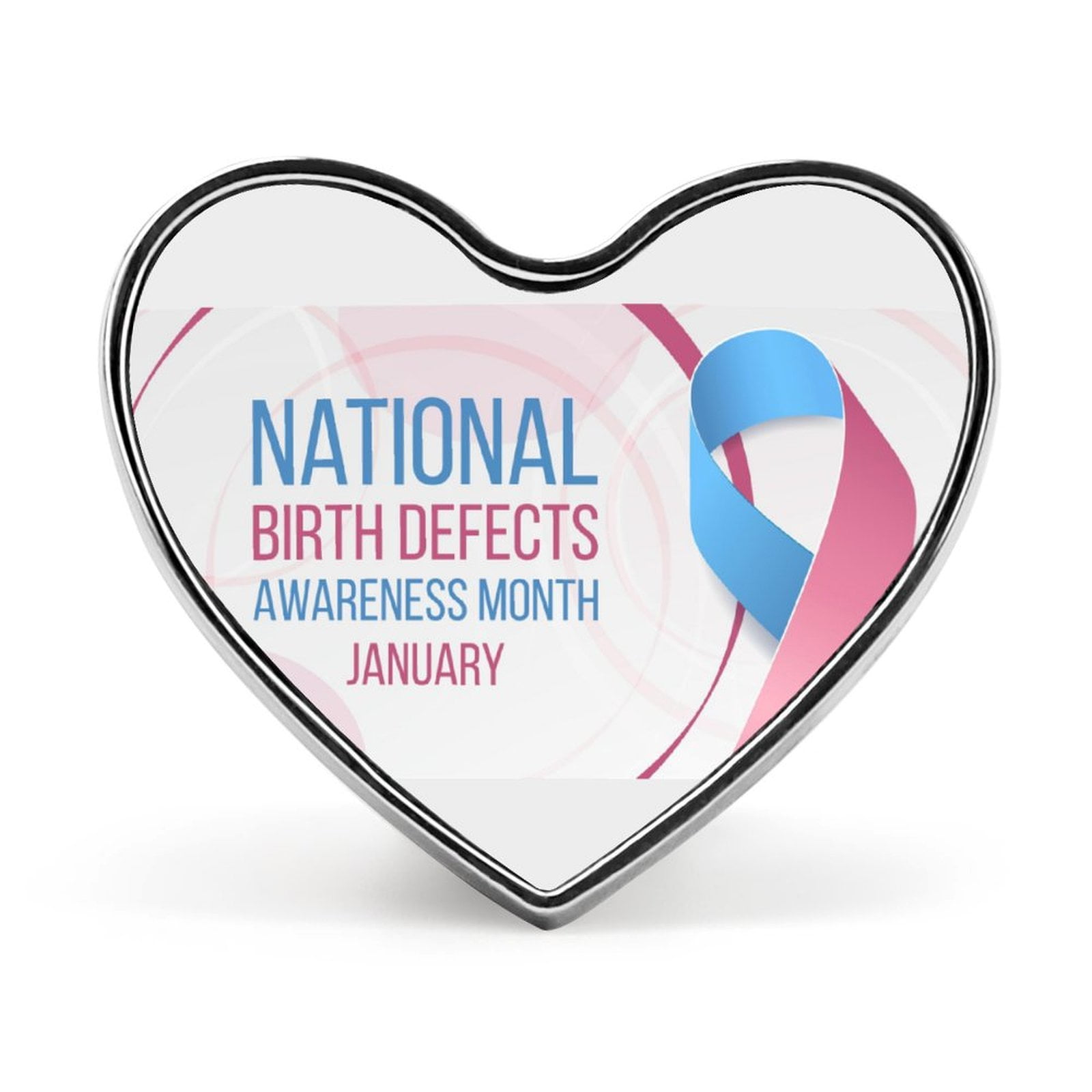National Birth Defects Awareness Month Pins Heart Buttons Enamel Badges ...