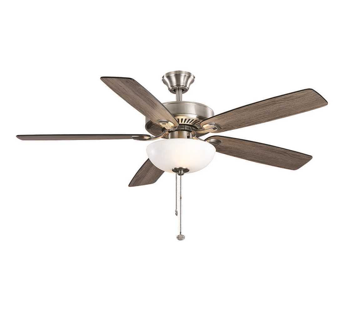 National Brand Alternative 37530 52 in. LED Brushed Nickel Ceiling Fan ...
