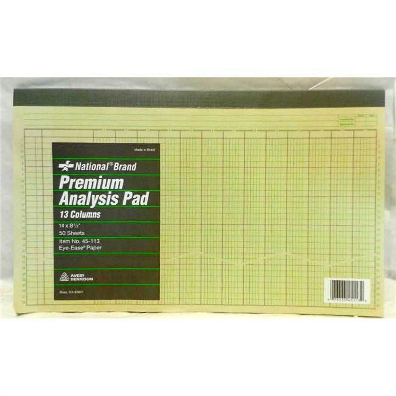 National Brand & Avery Dennison 1916669 Premium Analysis Pad - 13 ...
