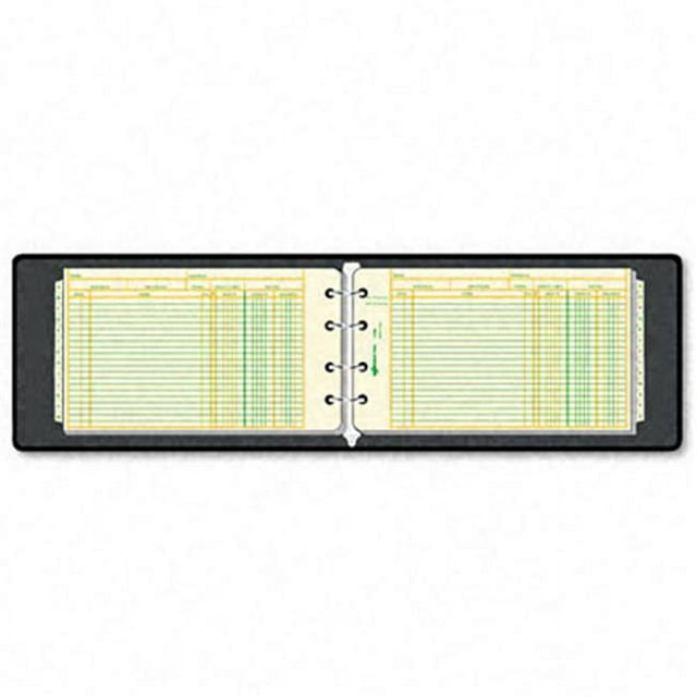 National Brand Four-Ring Ledger Binder Kit- 100 Ledger Sheets- 8 1/2 x ...