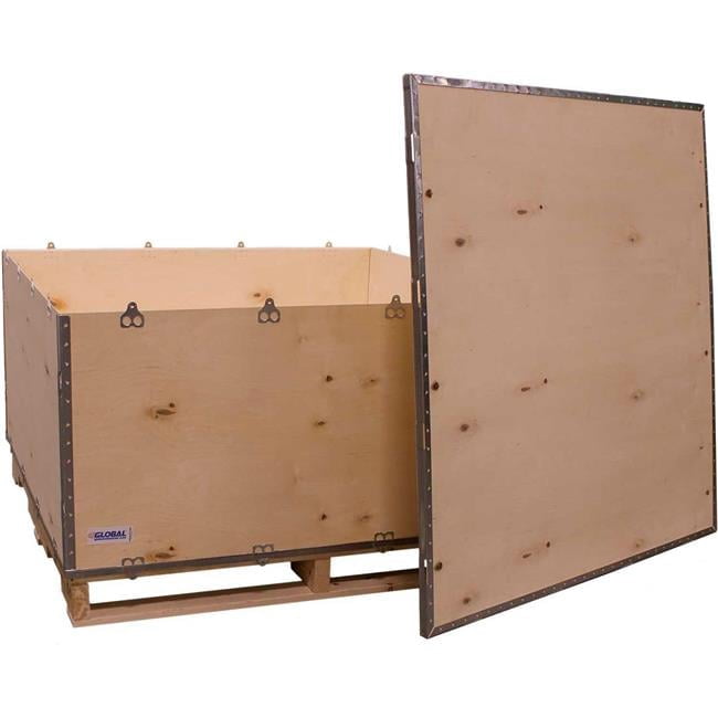 National Corrugate B2352212 Global Industrial 6-Panel Shipping Crate ...