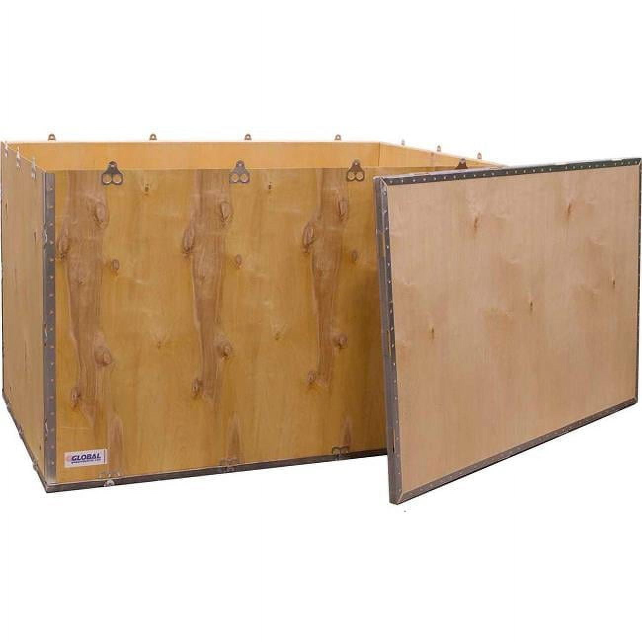 National Corrugate B2352217 Global Industrial 4-Panel Hinged Crate with ...