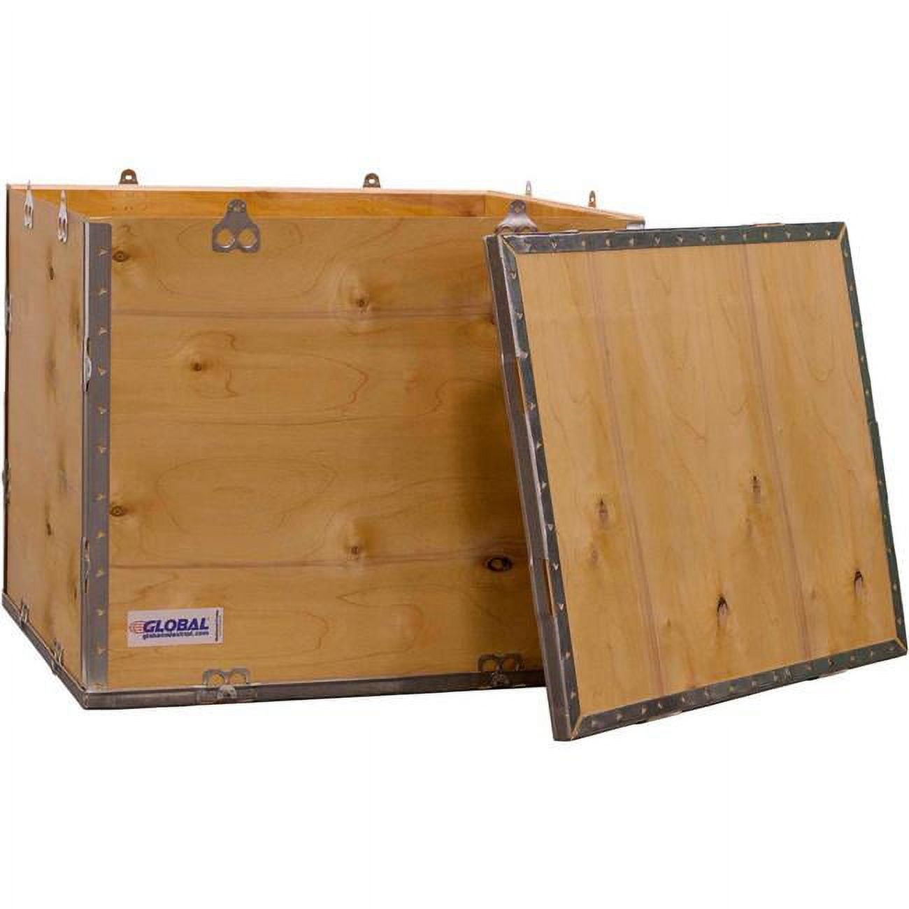 National Corrugate B2352227 Global Industrial 4-Panel Hinged Crate with ...