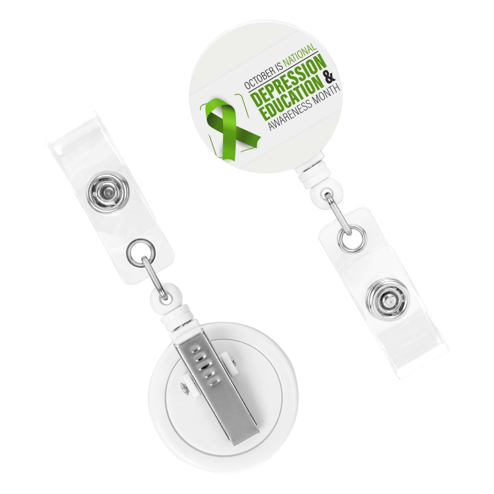 National Depression Education Awareness Month Badge Reel Retractable ...