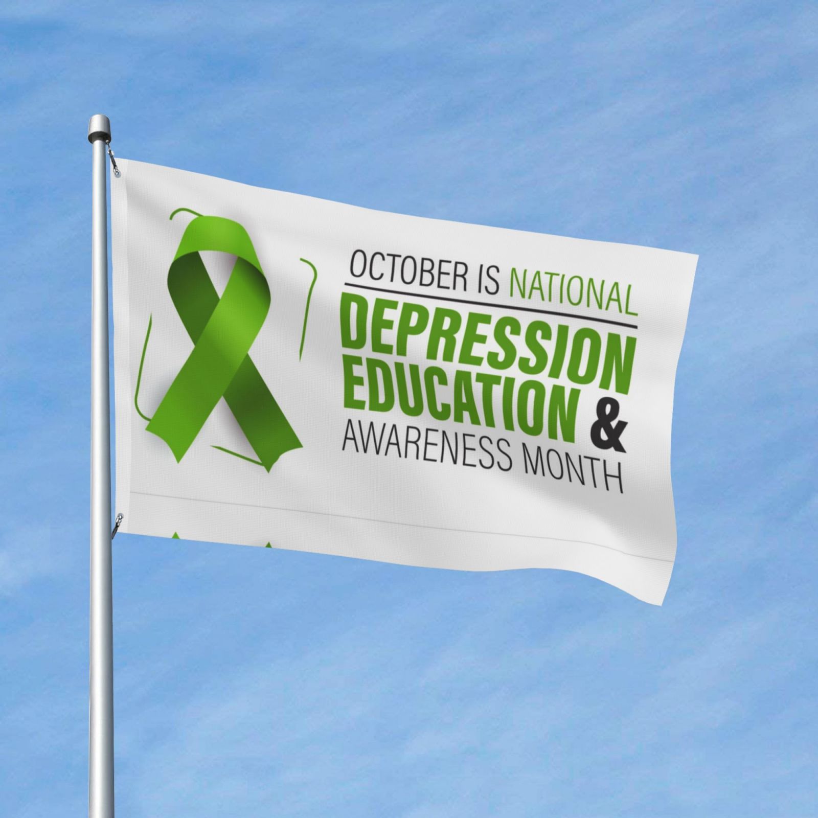 National Depression Education Awareness Month Garden Flags 3x5 Ft ...