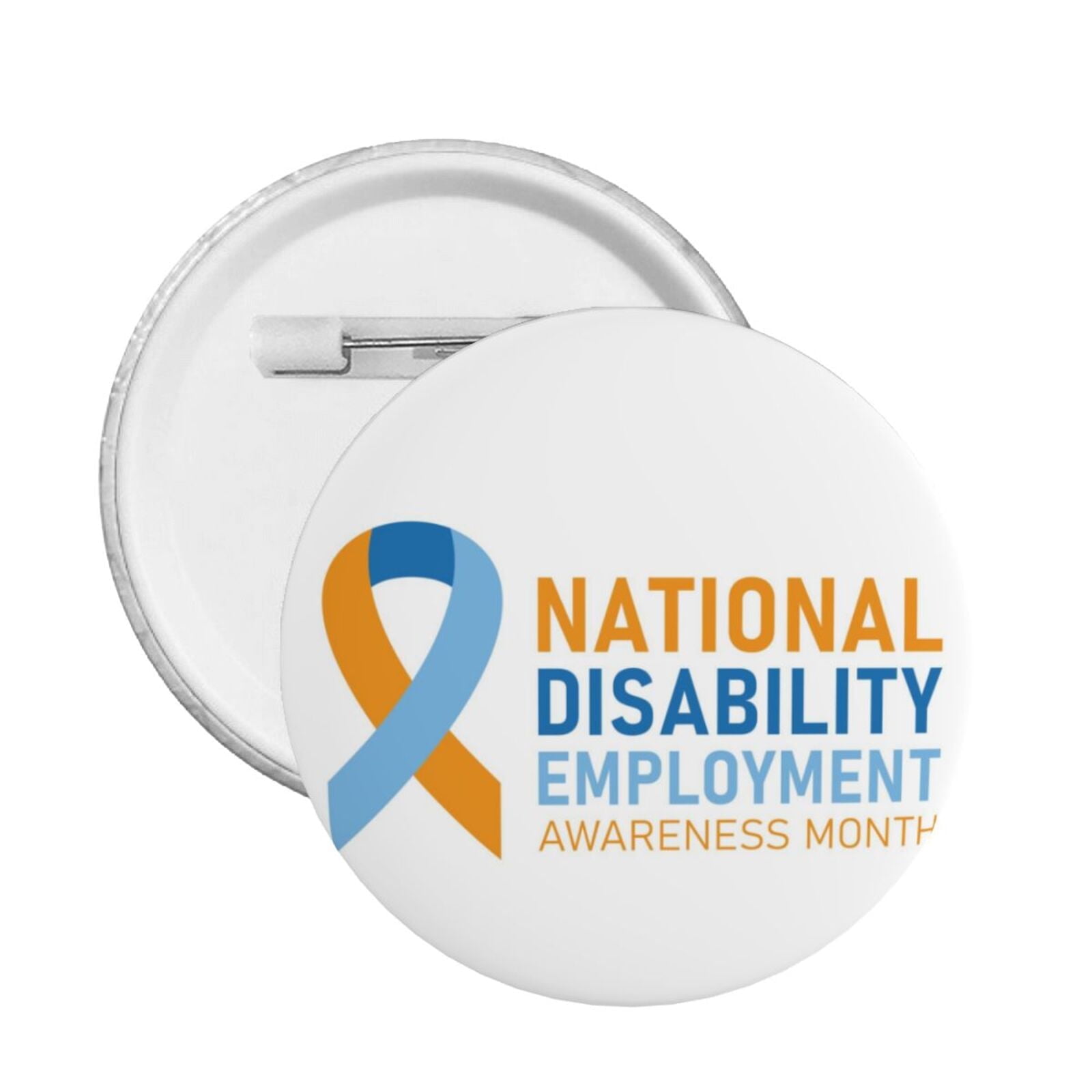 National Disability Employment Awareness Month Pin Button Badge ...