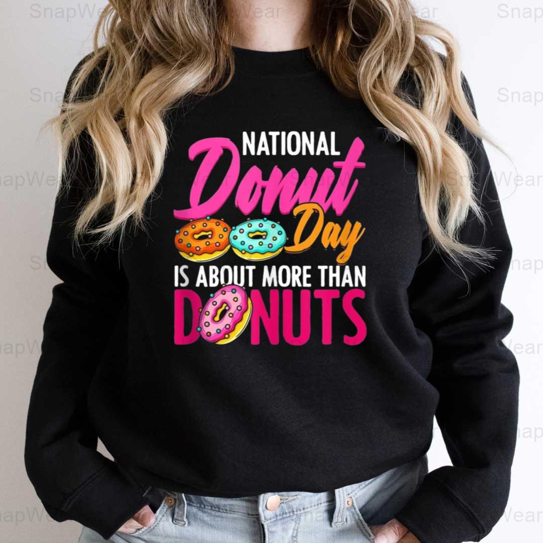 National Donut Day Doughnut Sprinkles Sweet Treat Foodie Bakery Fun T ...