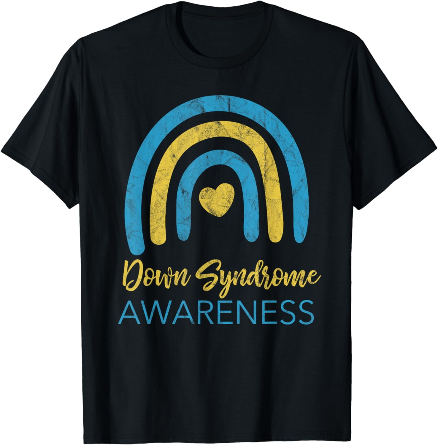 National Down Syndrome Awareness Month Retro Rainbow T21 T-Shirt ...
