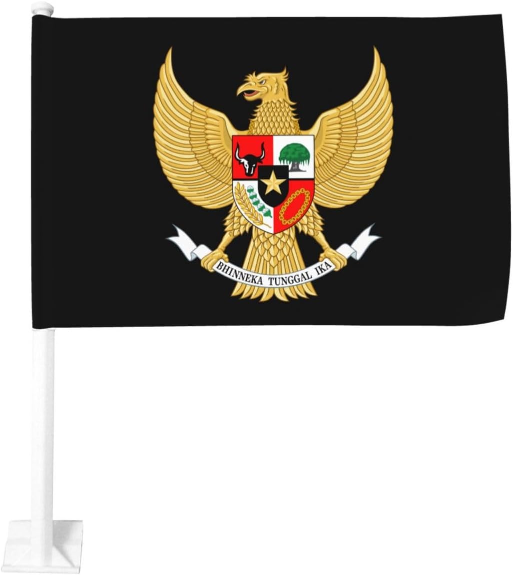 National Emblem of Indonesia Double Sided Car Flag 12x18in - Walmart.com