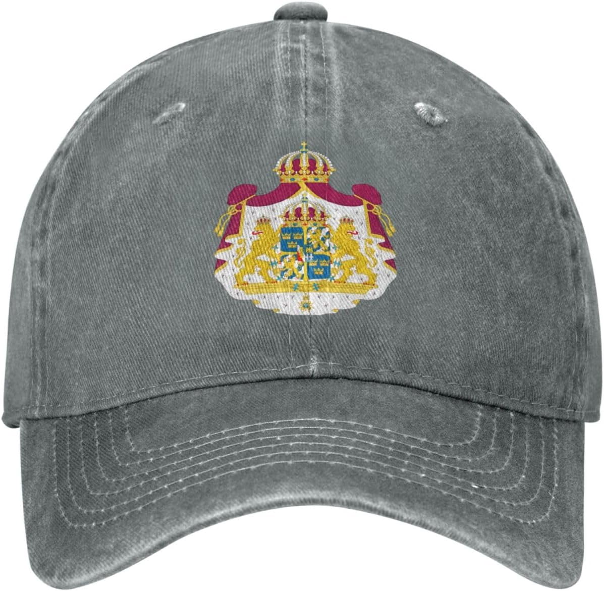 National Emblem of Sweden Baseball Cap Classic Adjustable Plain Hat for ...