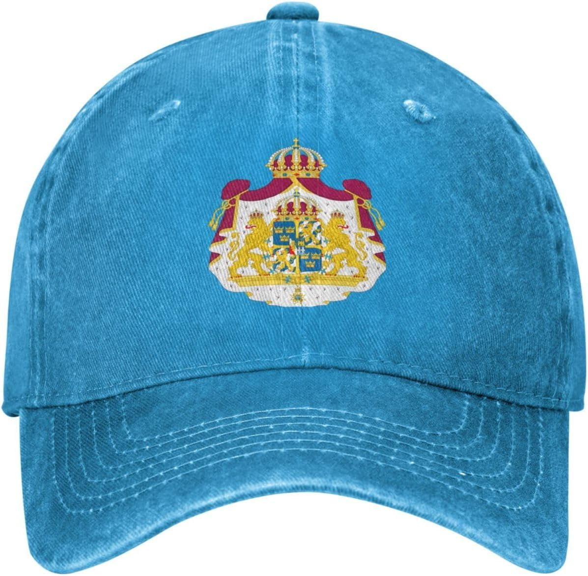National Emblem of Sweden Baseball Cap Classic Adjustable Plain Hat for ...