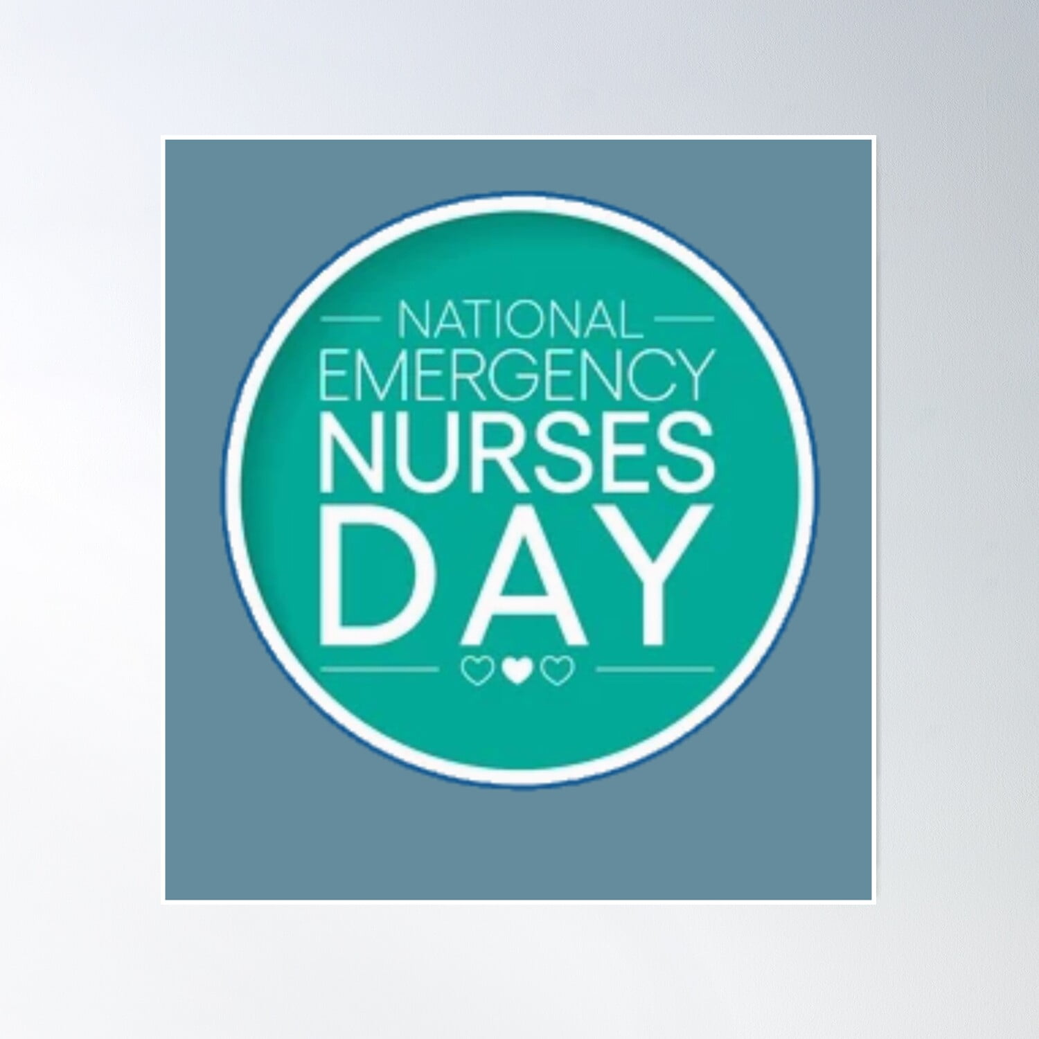 National Emergency Nurse’S Day Poster Wall Art, Modern Wall Decor ...