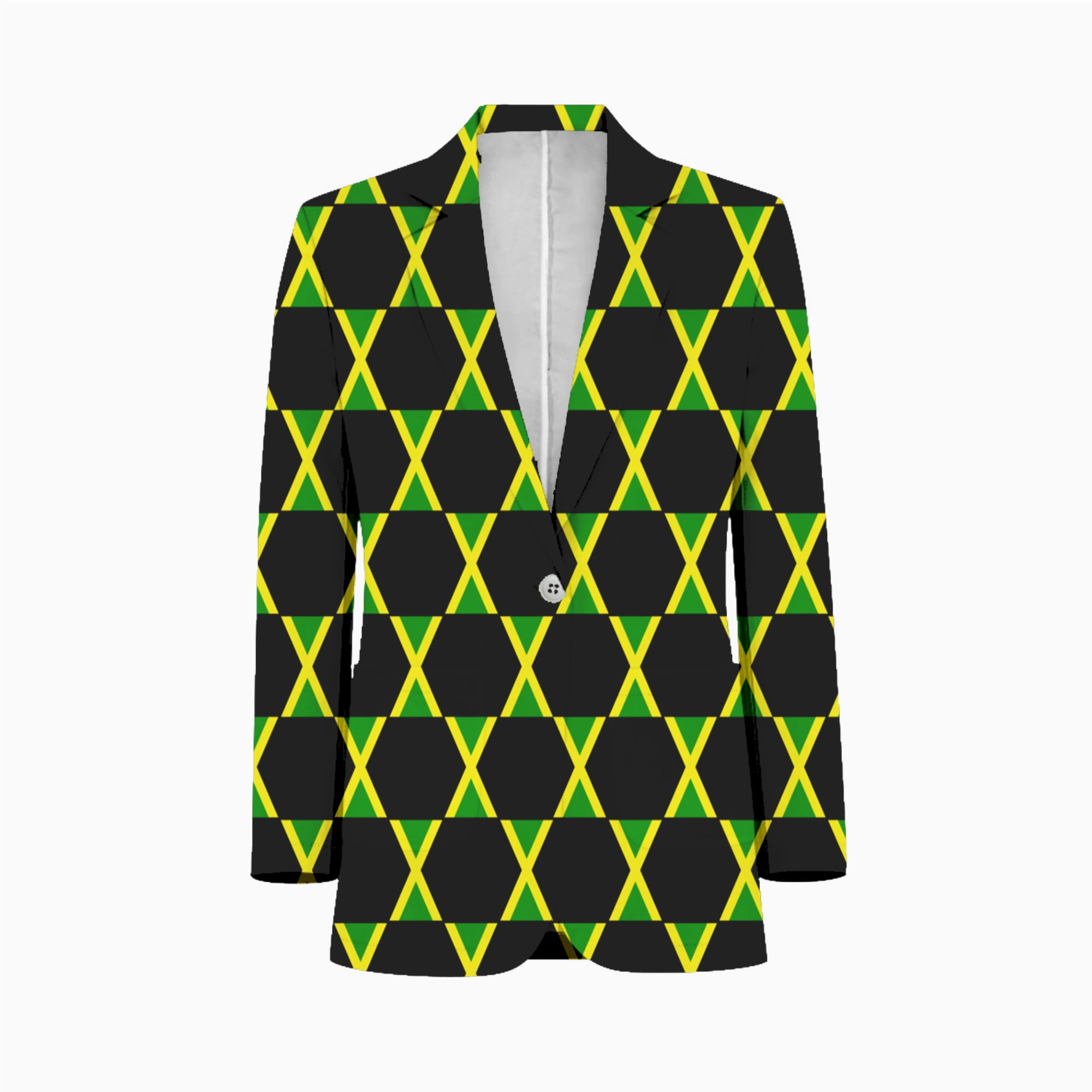 National Flag Jamaica Mens Suits Shawl Collar Slim Fit Suit Mens Groom ...