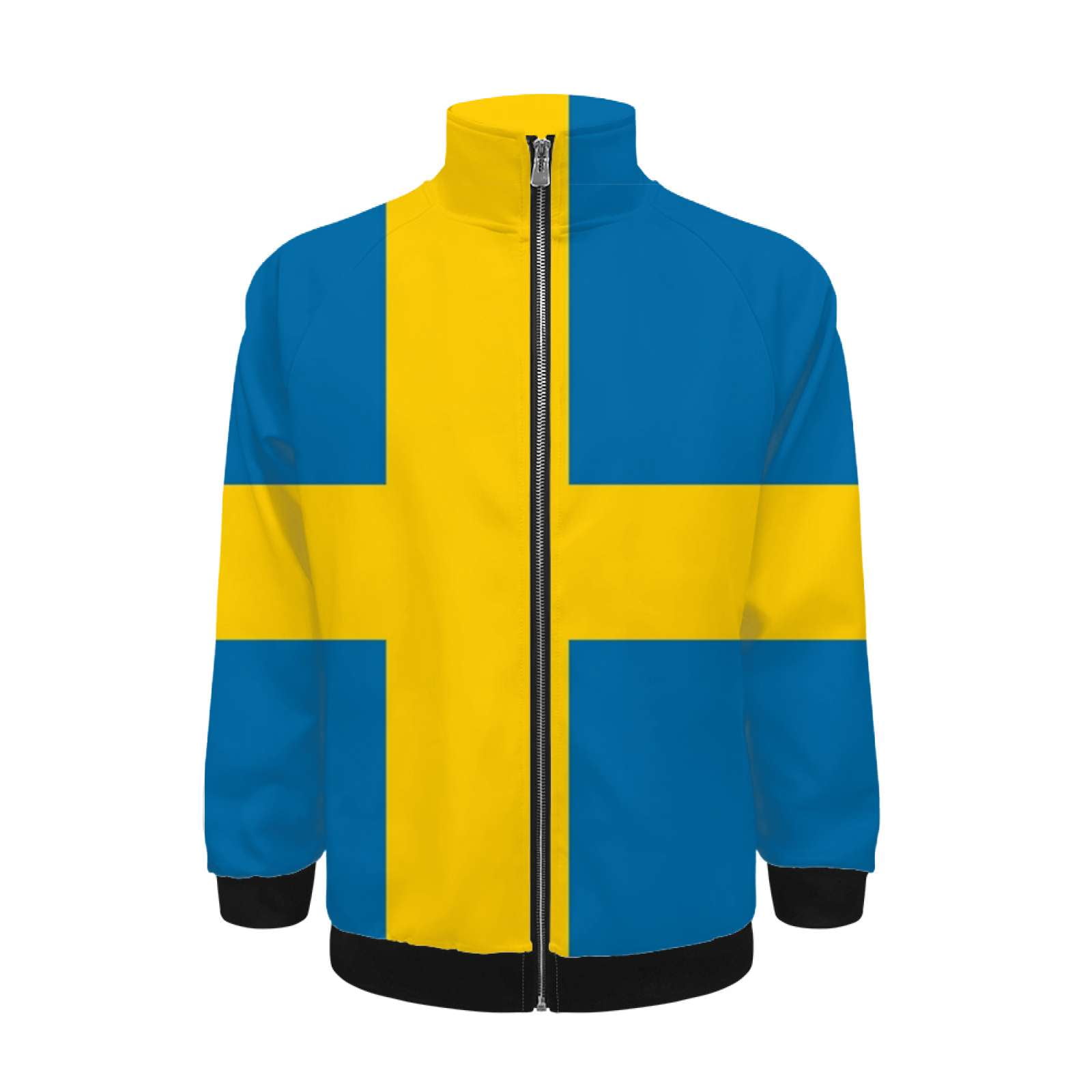 National Flag Sweden Blue Field Jacket Men's Street Cool Long Sleeves ...