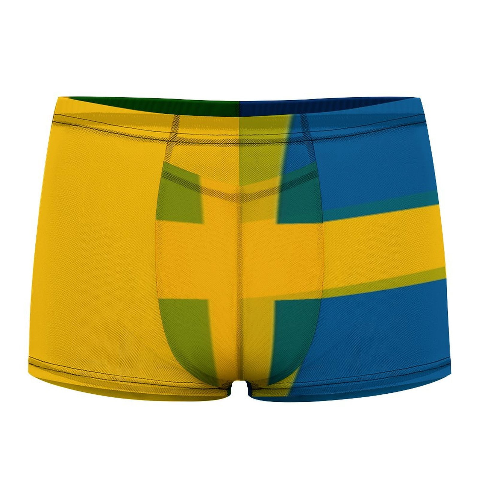National Flag Sweden Blue Field Men's Mesh Boxer Briefs Cooling ...