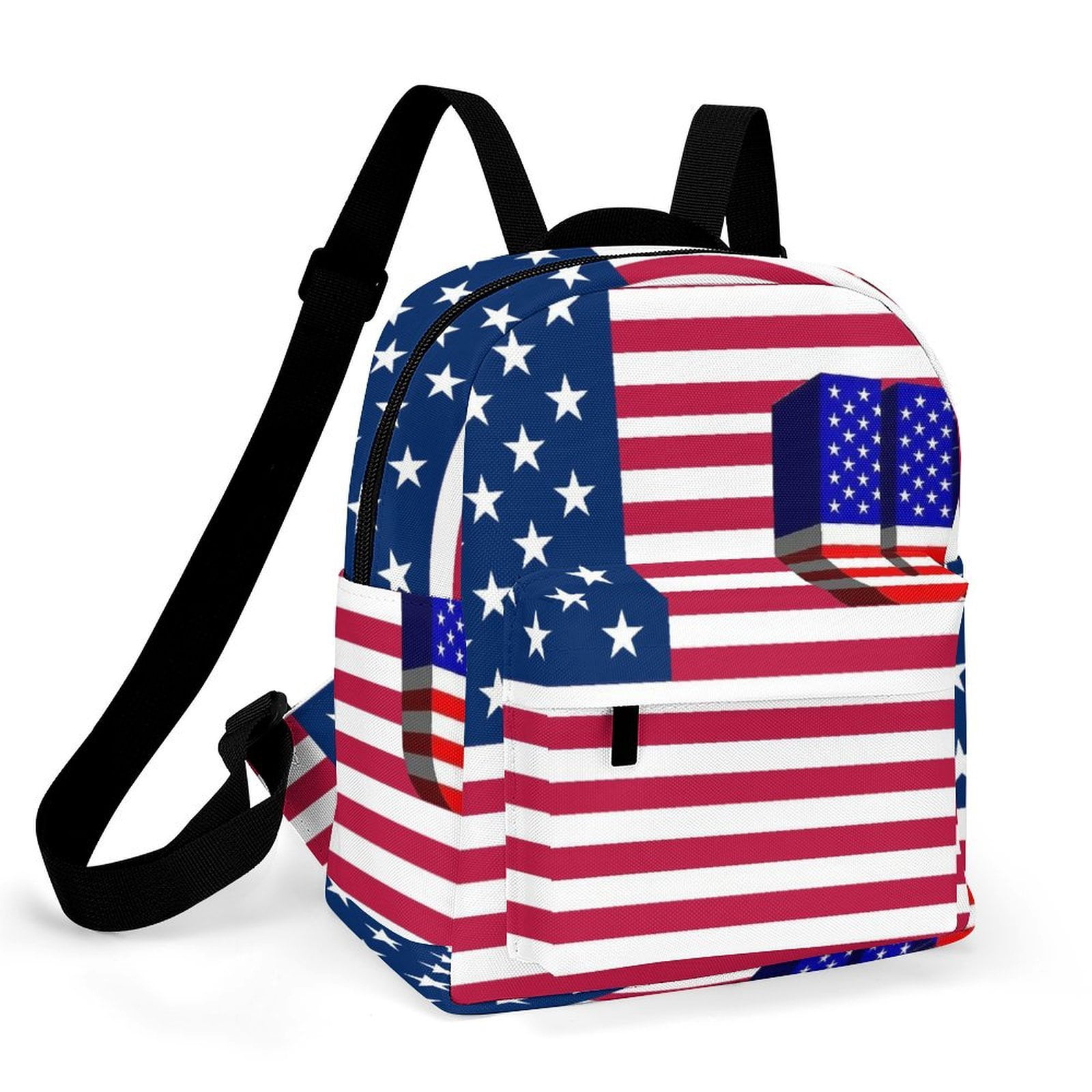 National Flag United States America USA Small Backpack Cute Mini ...