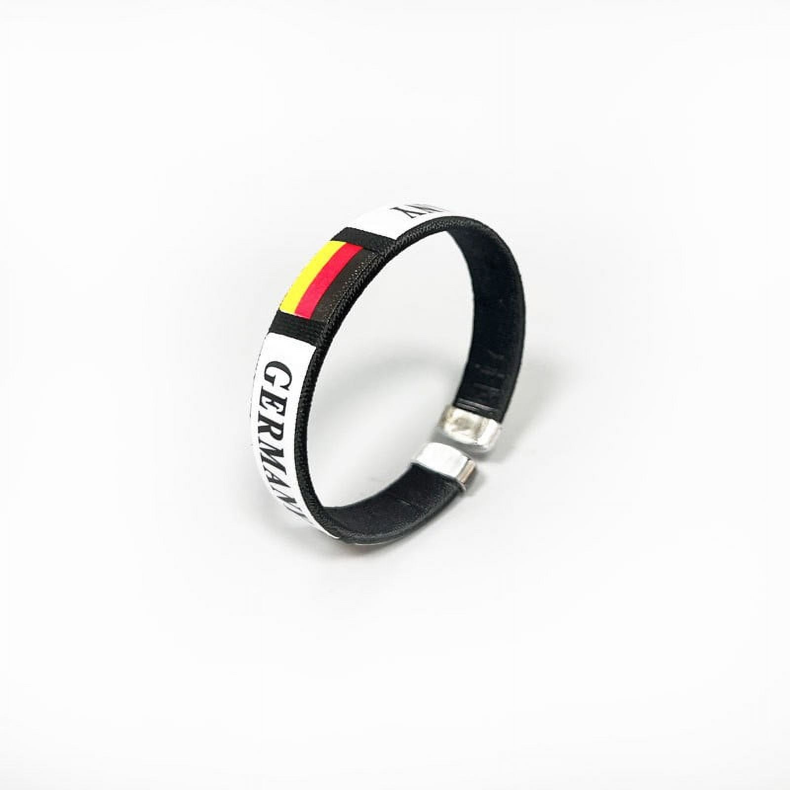 National Flag Wristband Sports Bracelet Embroidered Wristlet Handcuff ...