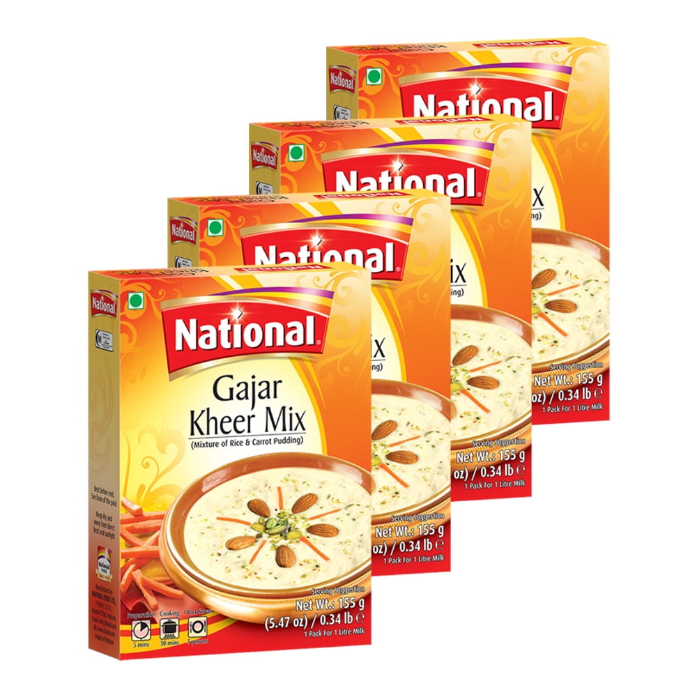 National Foods Gajar Kheer Mix 5.47 oz (155g) | Mixture for Rice and ...