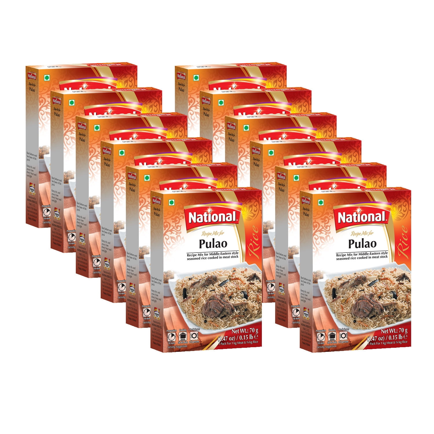 National Foods Pulao Recipe Mix 2.45 oz (70g) | South Asian Mixed Spice ...