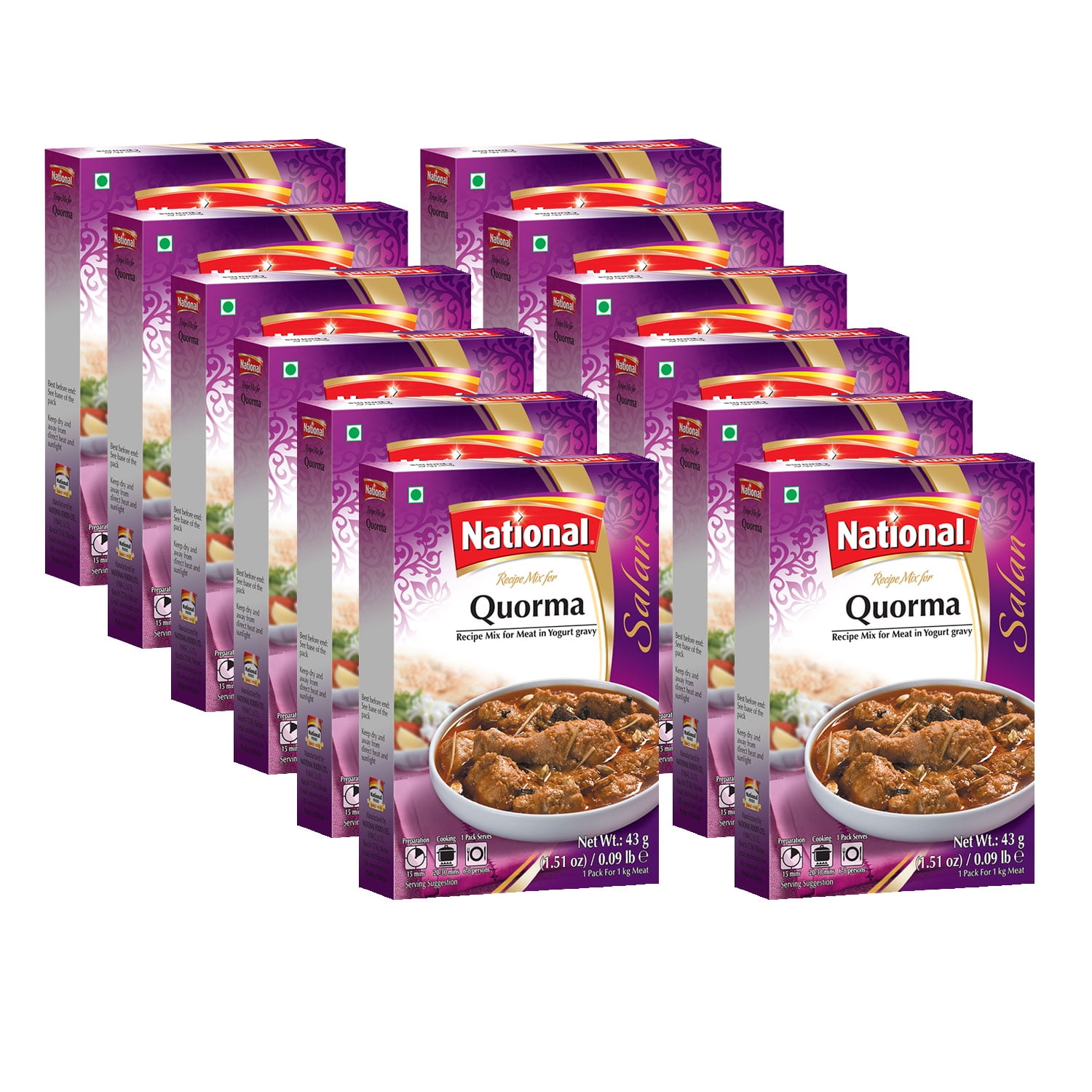 National Foods Qourma Recipe Mix 1.51 oz (43g) - Walmart.com